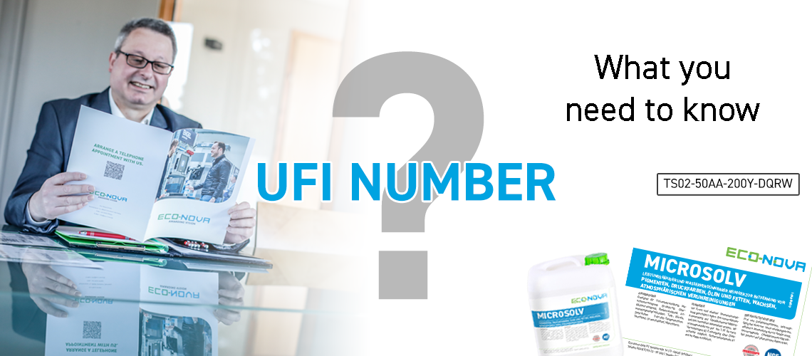 UFI number - What you need to know - Eco Nova